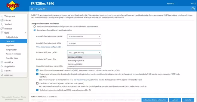 Giunsa pag-disable ang 802.11b/g aron adunay dugang nga katulin sa WiFi sa router 11152_5