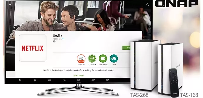 QNAP TAS-168/268 NAS sipòte difizyon kontni Netflix 11431_1