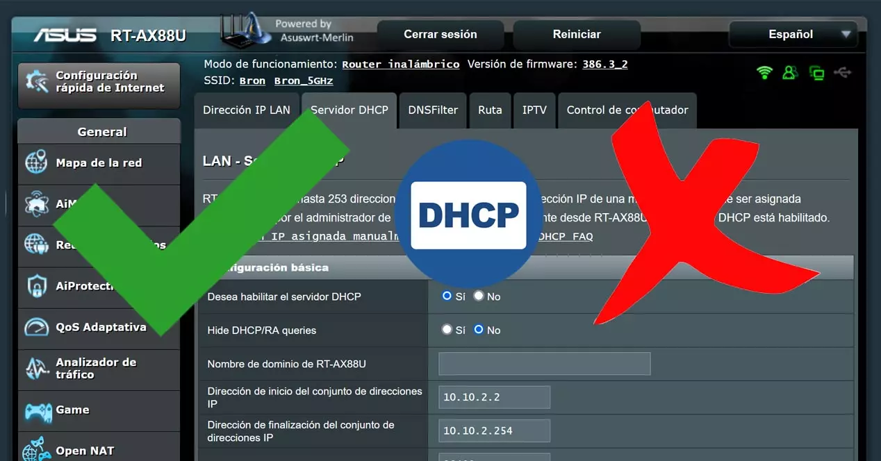 Kaluwihan lan cacat ngaktifake server DHCP ing router ngarep 12622_1