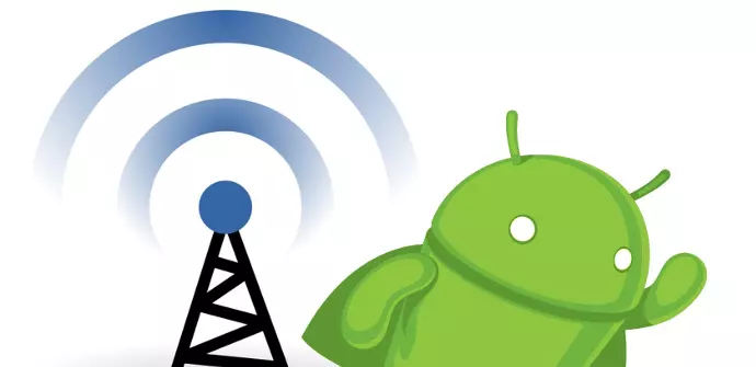 Android mit einer Wi-Fi-Antenne