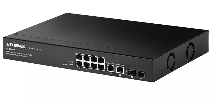 Edimax ES-5208P: Mir analyséieren dëse Schalter mat 8 PoE Netzwierk Ports an e Präis vun 164 Euro 15467_1