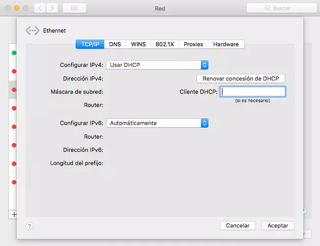 Opcions de configuració avançades d'Ethernet a macOS