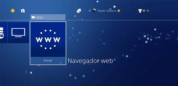 Przeglądarka internetowa PS4