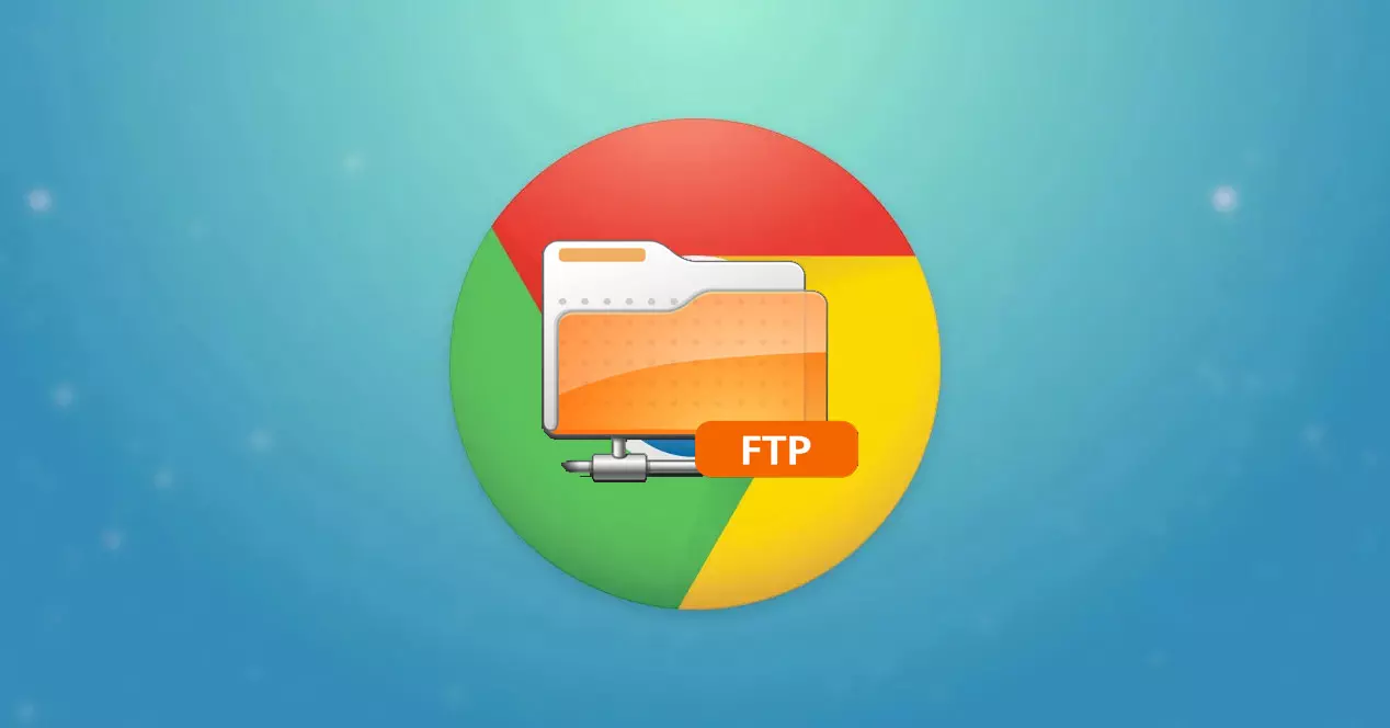 Chrome aktiverar FTP