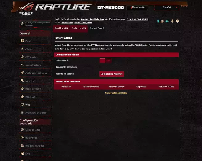 ASUS ROG Rapture GT-AX6000: Pagtuki sa WiFi 6 router ug 2.5G port 177_123