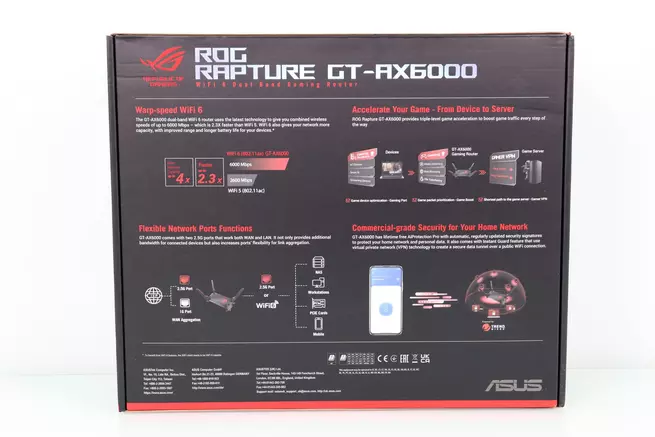 Balik sa ASUS GT-AX6000 gaming router case