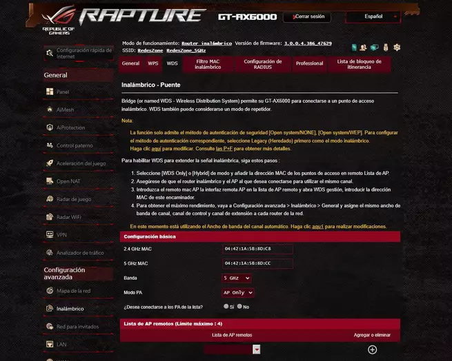 ASUS ROG Rapture GT-AX6000: Pagtuki sa WiFi 6 router ug 2.5G port 177_139