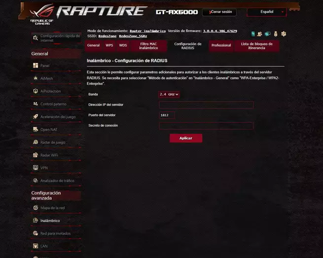 ASUS ROG Rapture GT-AX6000: Pagtuki sa WiFi 6 router ug 2.5G port 177_141