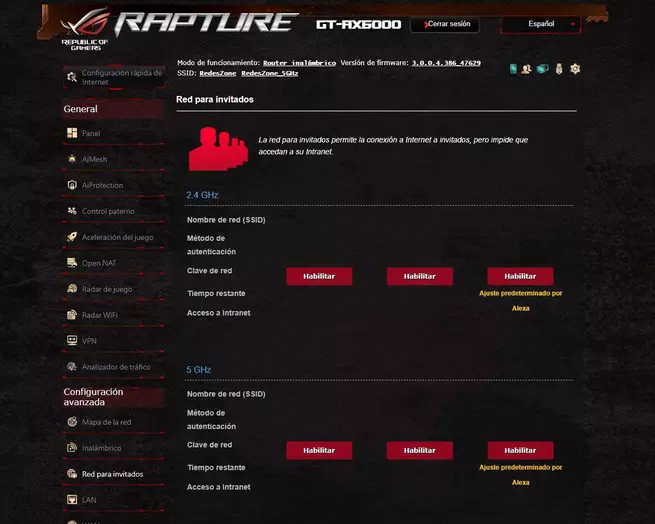 ASUS ROG Rapture GT-AX6000: „WiFi 6“ maršrutizatoriaus ir 2,5G prievadų analizė 177_147