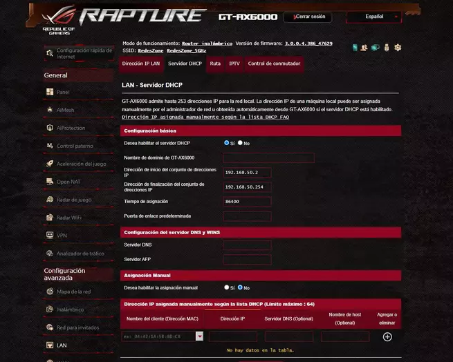 ASUS ROG Rapture GT-AX6000: WiFi 6 يېتەكلىگۈچ ۋە 2.5G ئېغىزلىرىنى ئانالىز قىلىش 177_152