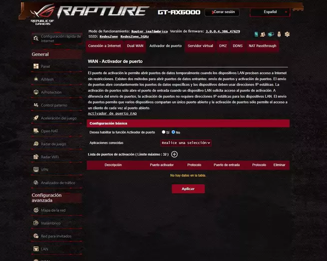 ASUS ROG Rapture GT-AX6000: „WiFi 6“ maršrutizatoriaus ir 2,5G prievadų analizė 177_160