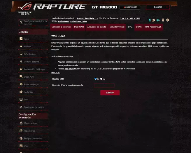 ASUS ROG Rapture GT-AX6000: „WiFi 6“ maršrutizatoriaus ir 2,5G prievadų analizė 177_162