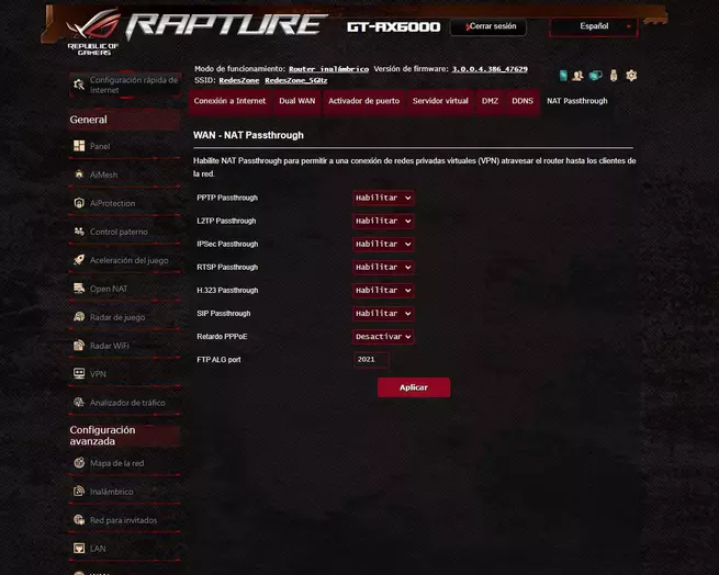 ASUS ROG Rapture GT-AX6000: „WiFi 6“ maršrutizatoriaus ir 2,5G prievadų analizė 177_164