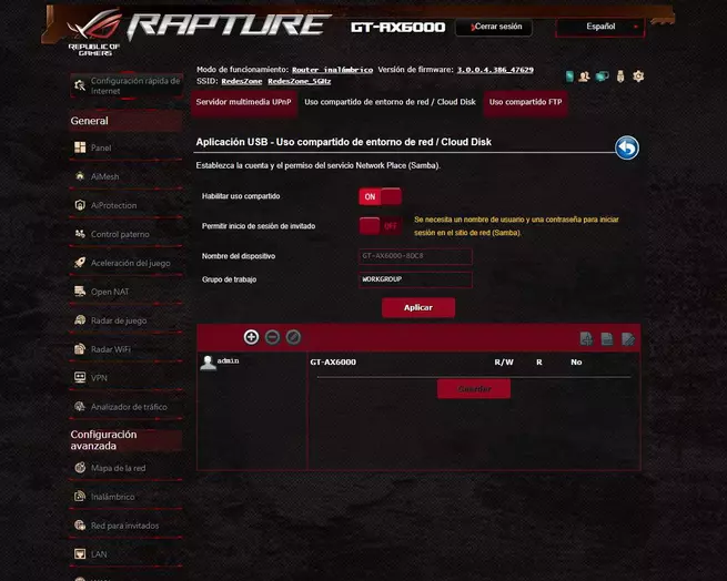 ASUS ROG Rapture GT-AX6000: „WiFi 6“ maršrutizatoriaus ir 2,5G prievadų analizė 177_168