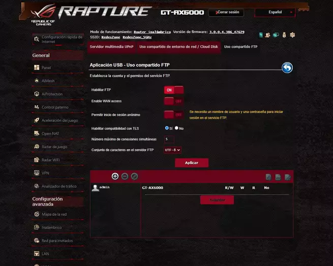 ASUS ROG Rapture GT-AX6000: Pagtuki sa WiFi 6 router ug 2.5G port 177_169