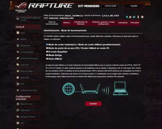 ASUS ROG Rapture GT-AX6000: Pagtuki sa WiFi 6 router ug 2.5G port 177_184