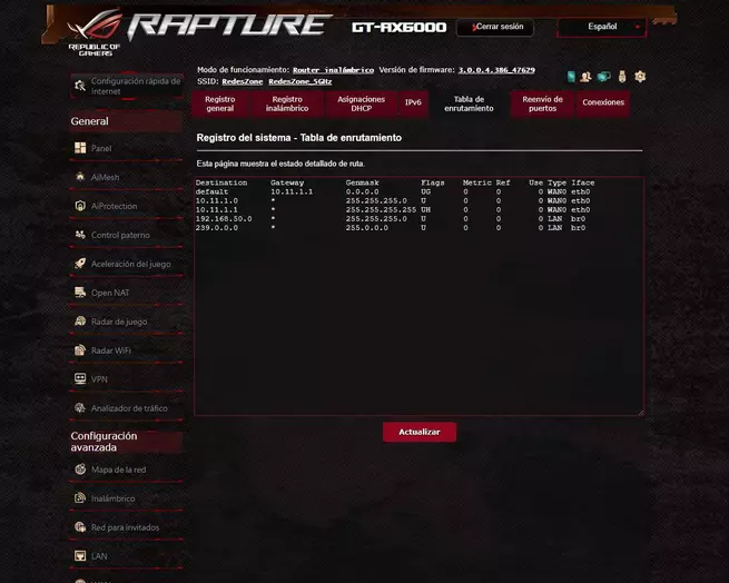 ASUS ROG Rapture GT-AX6000: „WiFi 6“ maršrutizatoriaus ir 2,5G prievadų analizė 177_195