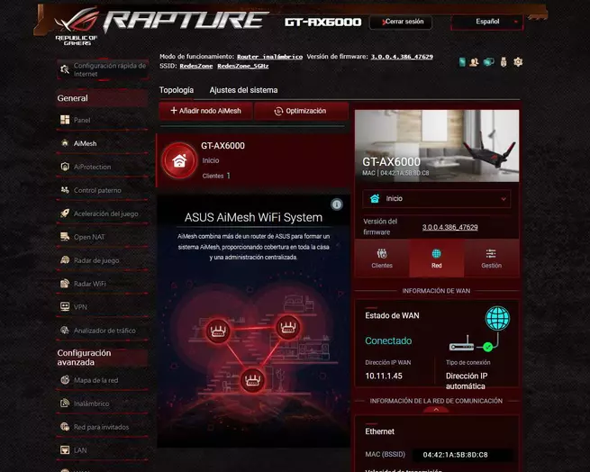 ASUS ROG Rapture GT-AX6000: WiFi 6 يېتەكلىگۈچ ۋە 2.5G ئېغىزلىرىنى ئانالىز قىلىش 177_92