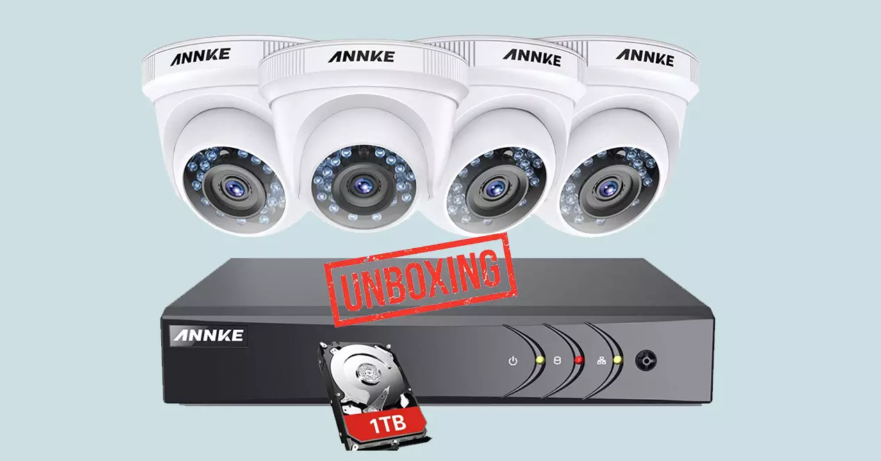 Sistema ta' sorveljanza bil-vidjo ANNKE b'kameras Full HD 1080p: Unboxing 18964_1