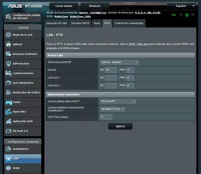 Wéi konfiguréiert den ASUS RT-AX89X Router mat engem SFP ONT fir Glasfaser 19170_5