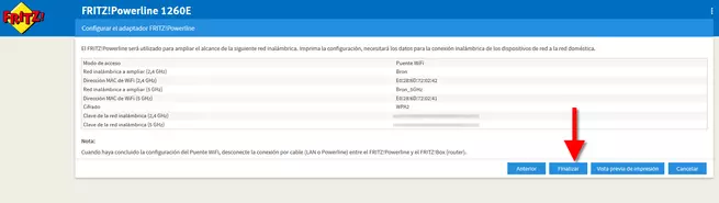 Pag-configure sa AVM FRITZ!Powerline 1260E PLC sa Wi-Fi repeater mode - 19994_15