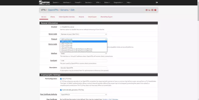 Agordu OpenVPN-servilon en pfSense kun la plej bona sekureco 20115_32