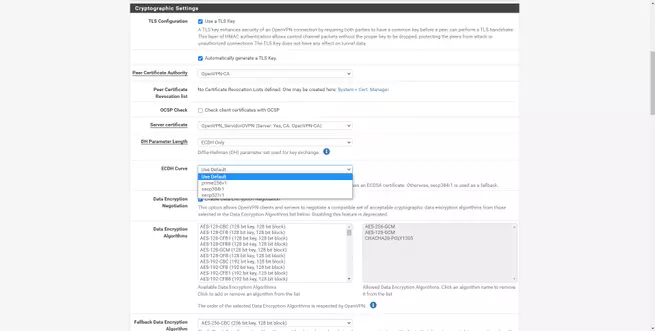 Agordu OpenVPN-servilon en pfSense kun la plej bona sekureco 20115_36