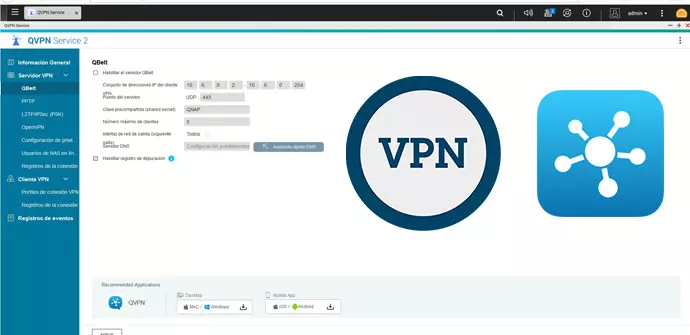 QVPN QBelt: Phau ntawv rau kev teeb tsa, teeb tsa thiab siv lub VPN no 20305_1