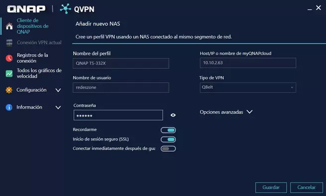 QVPN QBelt: Phau ntawv rau kev teeb tsa, teeb tsa thiab siv lub VPN no 20305_24