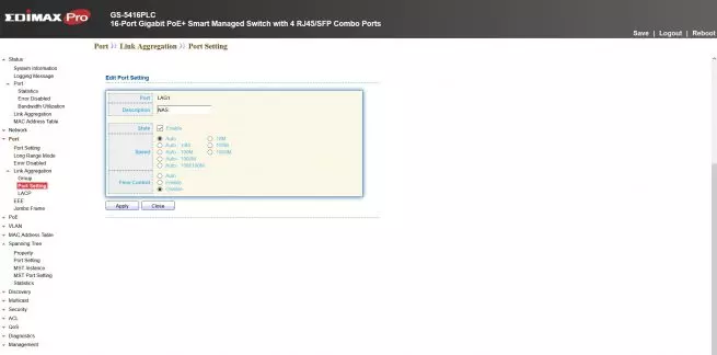 Manual konfigurasi port Gigabit Edimax GS-5416PLC 20450_19