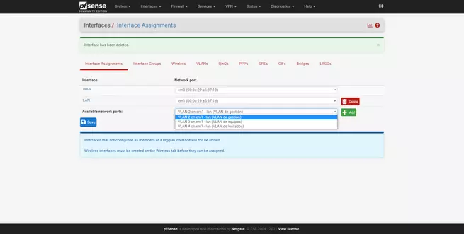 Giunsa ang pag-configure sa pfSense Internet, VLAN, DHCP, DNS ug NAT 20521_21