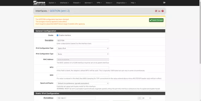 Giunsa ang pag-configure sa pfSense Internet, VLAN, DHCP, DNS ug NAT 20521_27