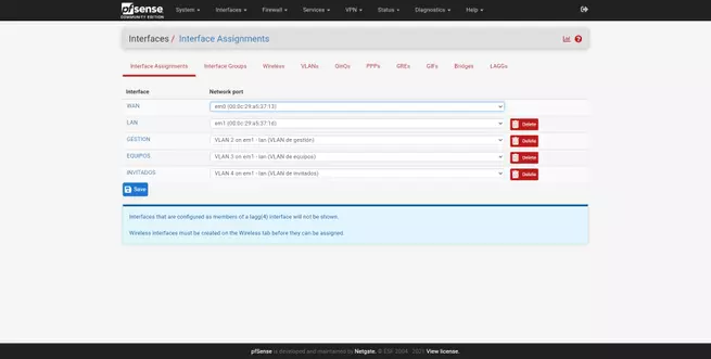 Mokhoa oa ho lokisa pfSense Internet, VLANs, DHCP, DNS le NAT 20521_30