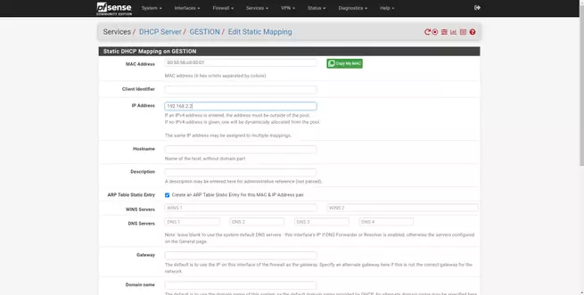 Giunsa ang pag-configure sa pfSense Internet, VLAN, DHCP, DNS ug NAT 20521_41