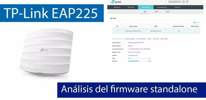 Pagsusuri ng firmware ng propesyonal na AP TP-Link EAP225 20771_1