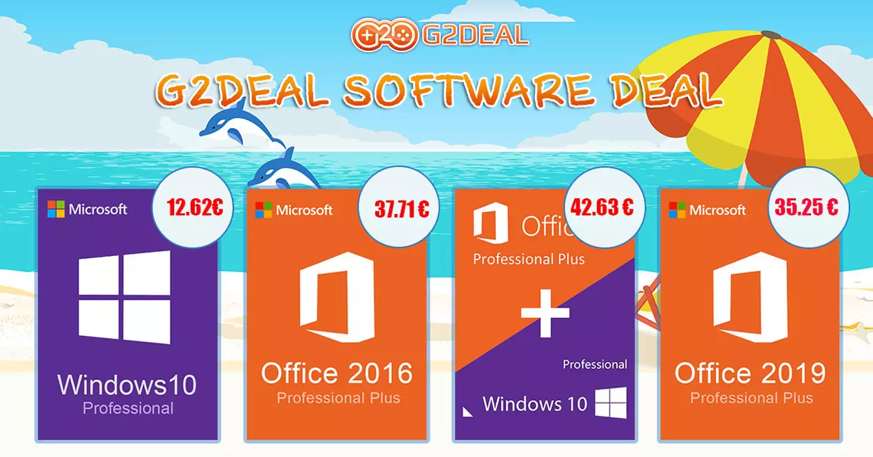 Letná ponuka G2Deal s Windowsom 10 Pro za 12,62 € a Office 2019 za 35,25 € 21001_1