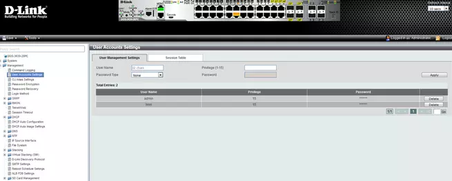 Konfiguro administrimin e D-Link DGS-3630-28PC nëpërmjet Web, Telnet dhe SSH - 21158_2