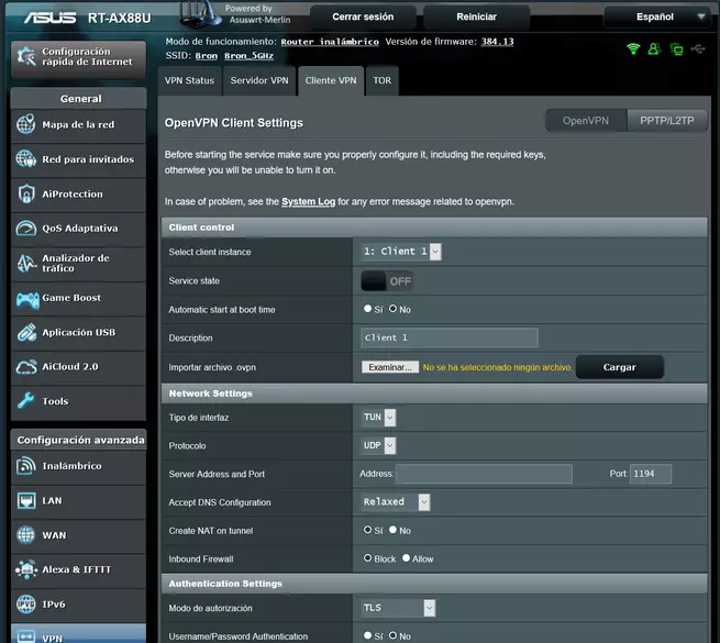 Ródairí le VPN - Cad iad na samhlacha a bhfuil freastalaí VPN acu sa firmware 21174_5