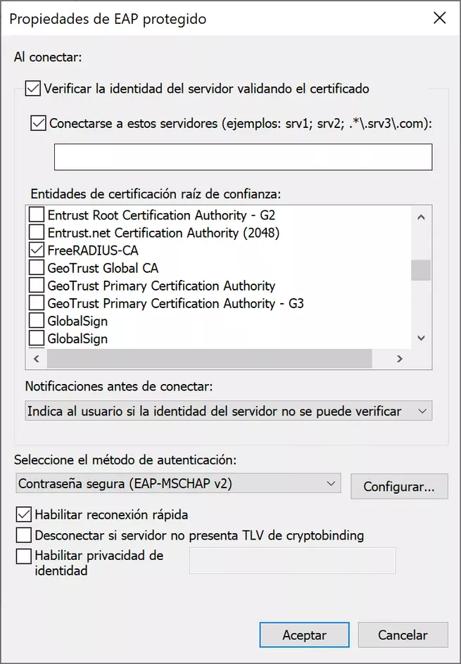 Gadzirisa FreeRADIUS server mupfSense uye shandisa WPA2/WPA3 Enterprise 21299_53