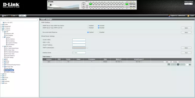 How to configure VRRP on D-Link DGS-1520-28MP L3 switch 21958_11