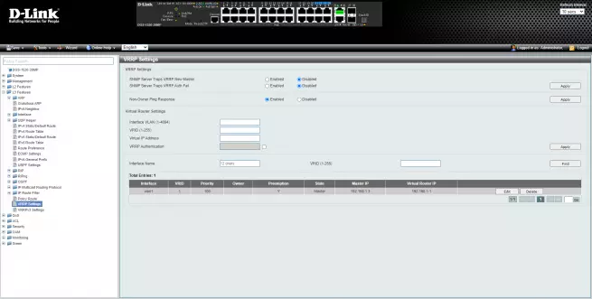 How to configure VRRP on D-Link DGS-1520-28MP L3 switch 21958_8