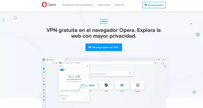 Opera Browser VPN: Setări, Caracteristici, Securitate 22709_2