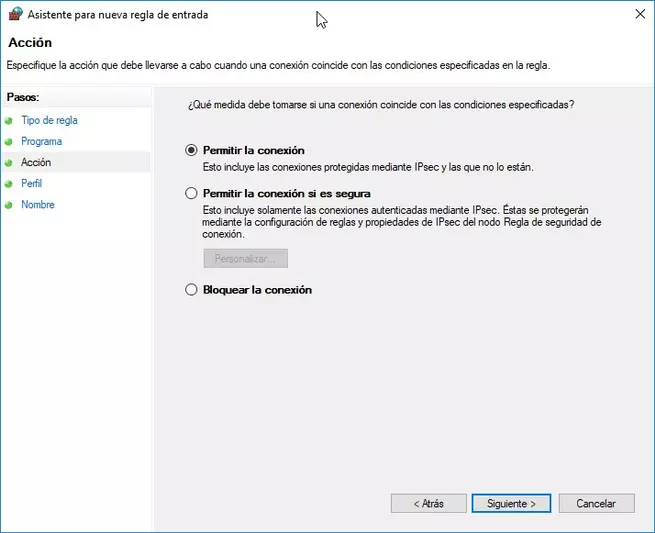 Sida loo habeeyo Windows 10 firewall-ka si uu si badbaado leh u baadho 22808_15