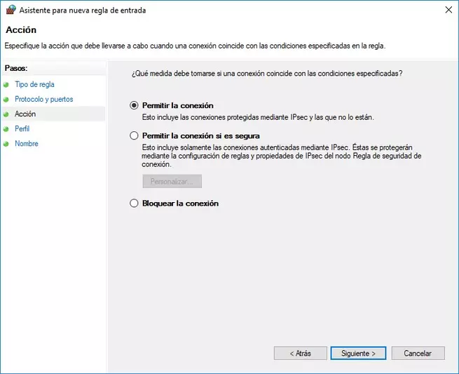 Sida loo habeeyo Windows 10 firewall-ka si uu si badbaado leh u baadho 22808_20