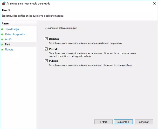 Sida loo habeeyo Windows 10 firewall-ka si uu si badbaado leh u baadho 22808_21