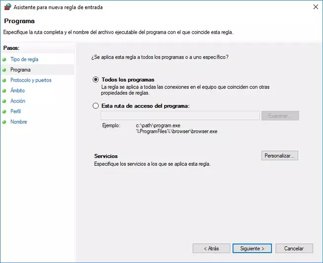 Sida loo habeeyo Windows 10 firewall-ka si uu si badbaado leh u baadho 22808_25