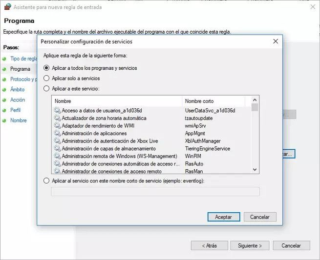 Sida loo habeeyo Windows 10 firewall-ka si uu si badbaado leh u baadho 22808_26