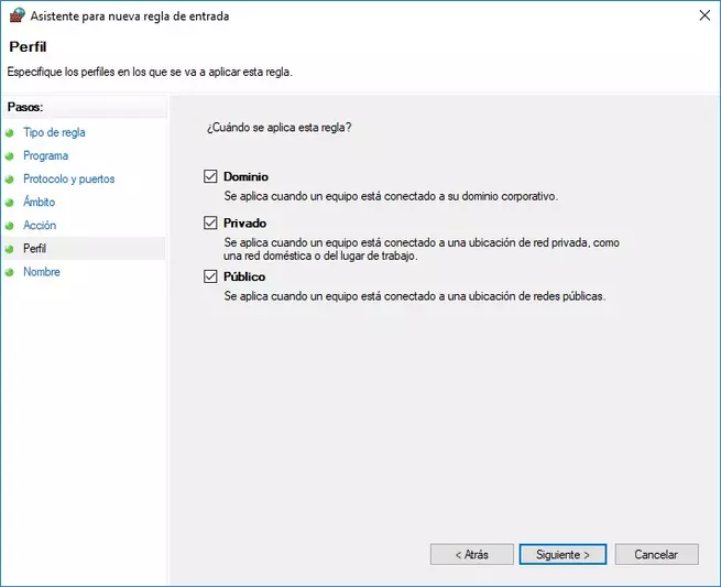 Sida loo habeeyo Windows 10 firewall-ka si uu si badbaado leh u baadho 22808_34