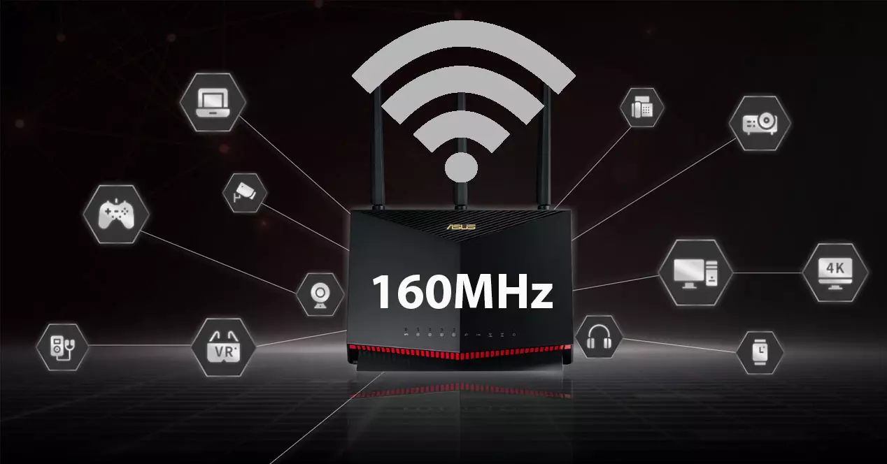 5GHz بینڈ میں 160MHz: زیادہ سے زیادہ رفتار کے ساتھ روٹرز اور WiFi کارڈز 22928_1