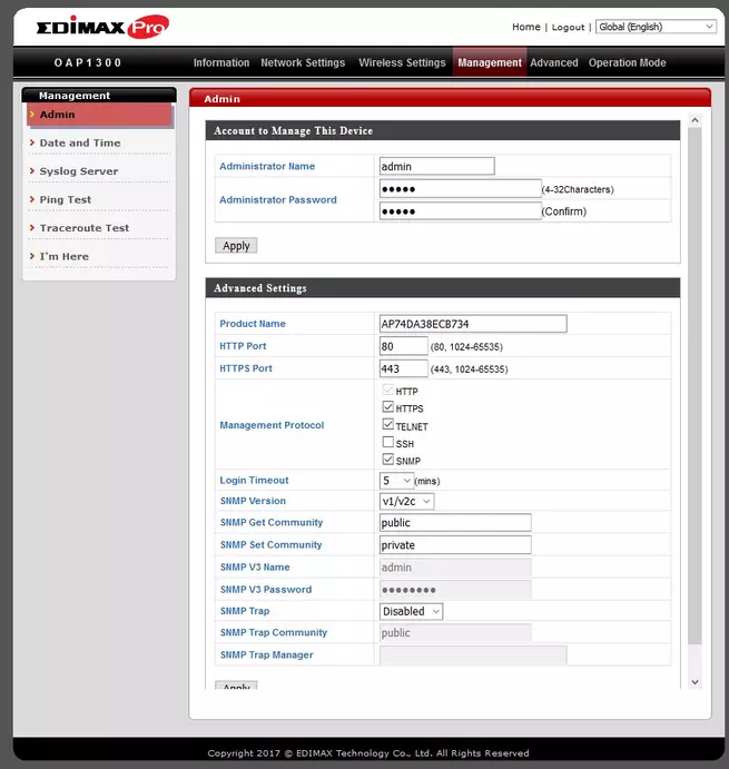 Edimax OAP1300: Analyse fan dizze dual band AC1300 outdoor AP 23321_70